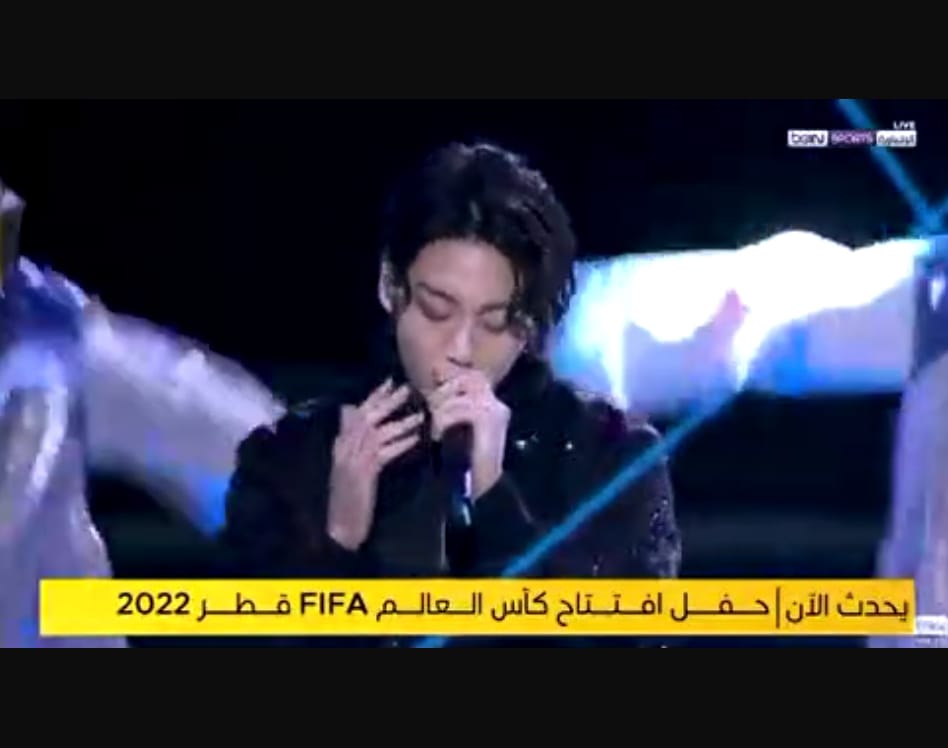 جونغكوك نجم فريق Bts الكوري يفتتح حفل كأس العالم في قطر بأغنية حالمون