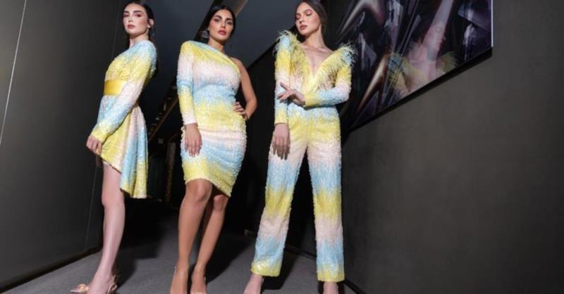 الألوان المُشرقة والأقمشة الفاخرة في تشكيلة "زهرة العسل" للمصمّمة راحيل ...